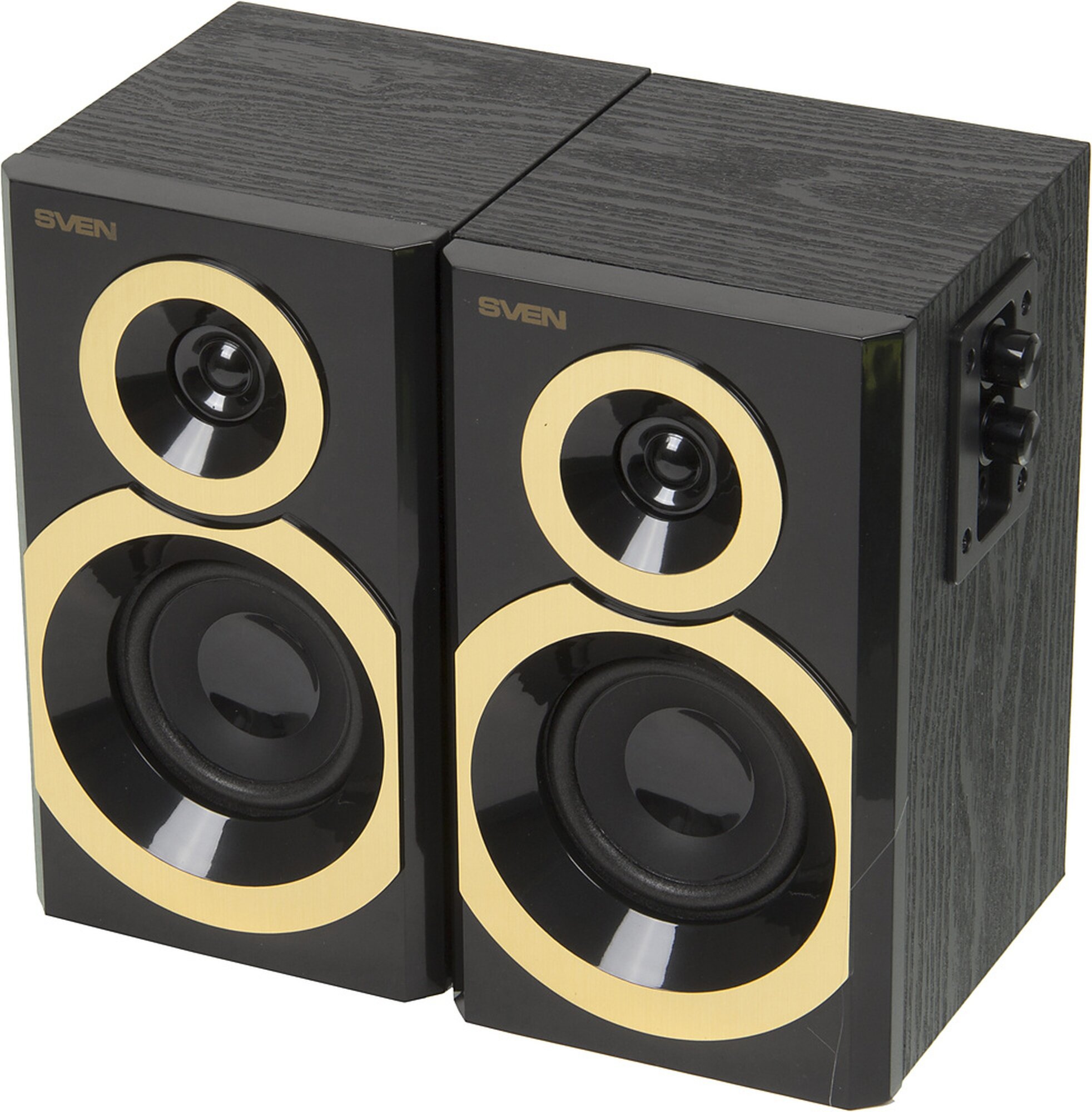 Колонки SVEN SPS-619 GOLD sv-011277, 2.0, MDF, питание от сети
