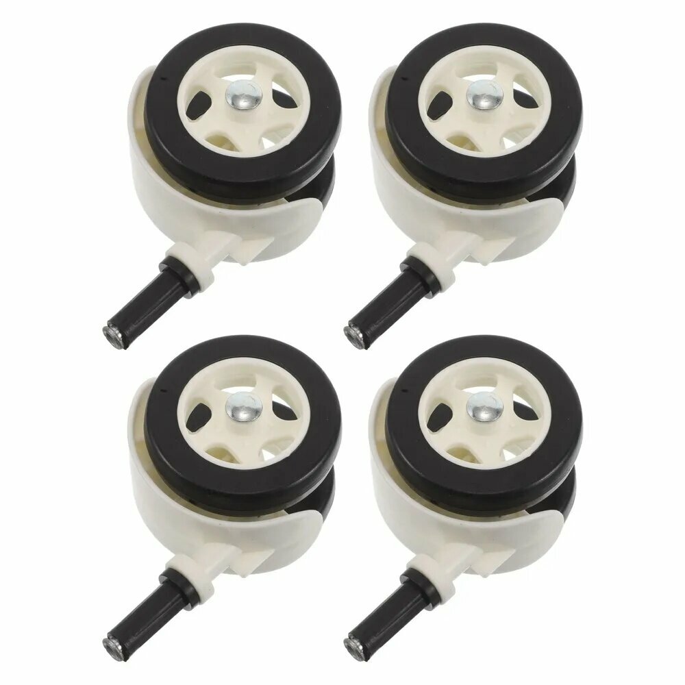 Набор из 4 поворотных пластиковых колёс для ходунков, с тихим ходом, для домашних помещений