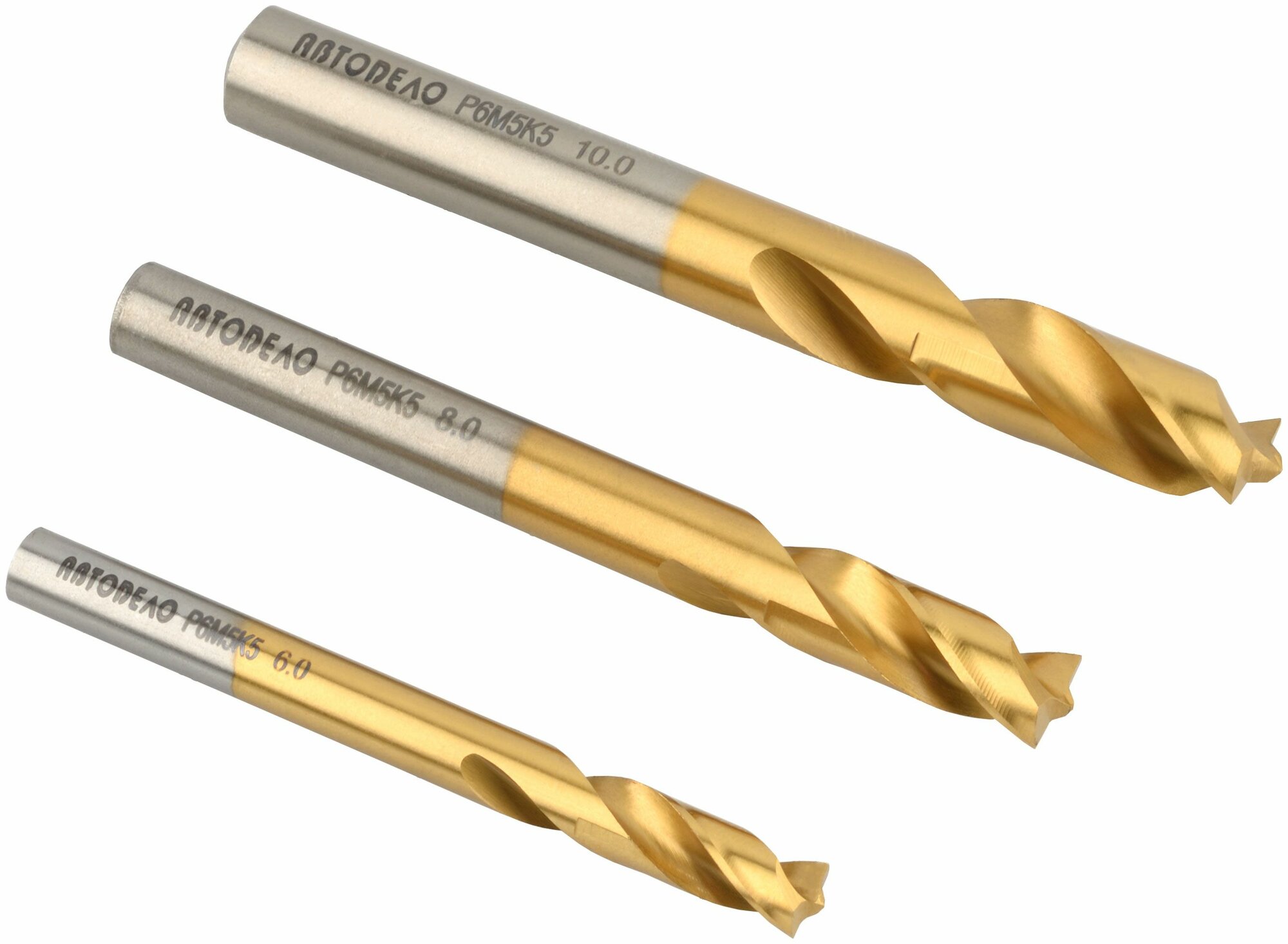 Набор сверл для высверливания точечной сварки 3шт.(6, 8, 10мм; блистер) АвтоDело (40162)