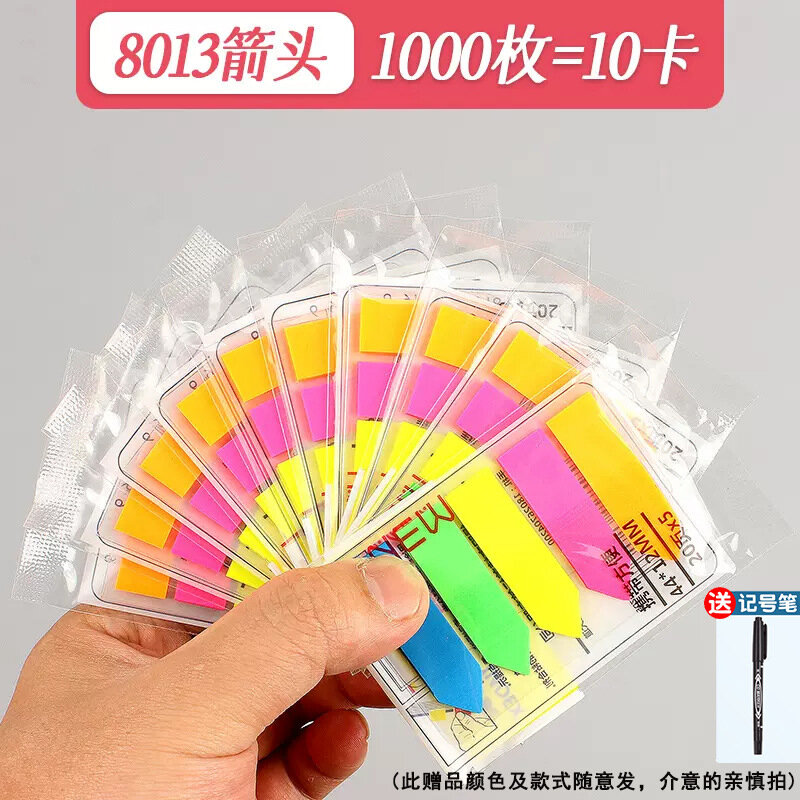 Индексные вкладки, наклейки, классификационные индикаторы, закладки, стикеры, записываемые маркеры для студентов, цветная флуоресцентная пленка, водонепроницаемые