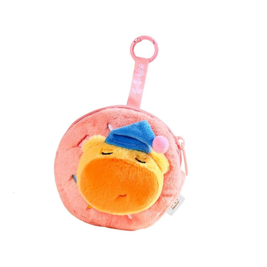 AdorableAn1ma1ShapedFur-Кошелек с брелоком для монет и аксессуаров