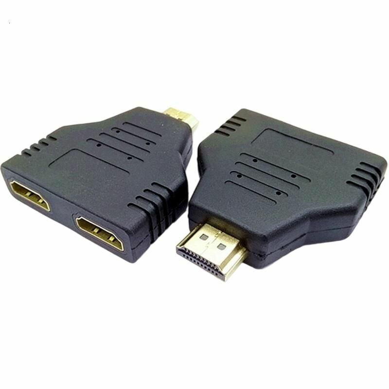 Кабель HDMI мужской двойной женский, - 2