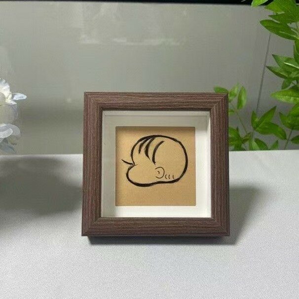 Фоторамка 4inch для хранения волос плода, DIY фоторамка для волос плода, подставка из массива дерева для демонстрации полнолуния ребенка