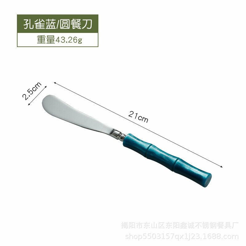 304 Нержавеющая сталь Набор столовых приборов Утолщенный роскошный стиль Нож для стейка Вилка Ложка Западный набор столовых приборов Десертная ложка Вилка