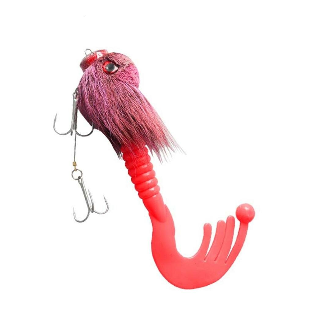 Плавающая приманка-мышь 30 см с раздвоенным хвостом, 03