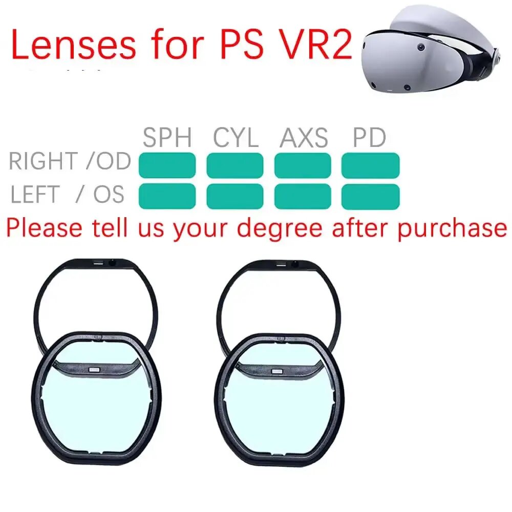 Линзы для VR очков CMOTPETB по рецепту for PS VR2 Lenses