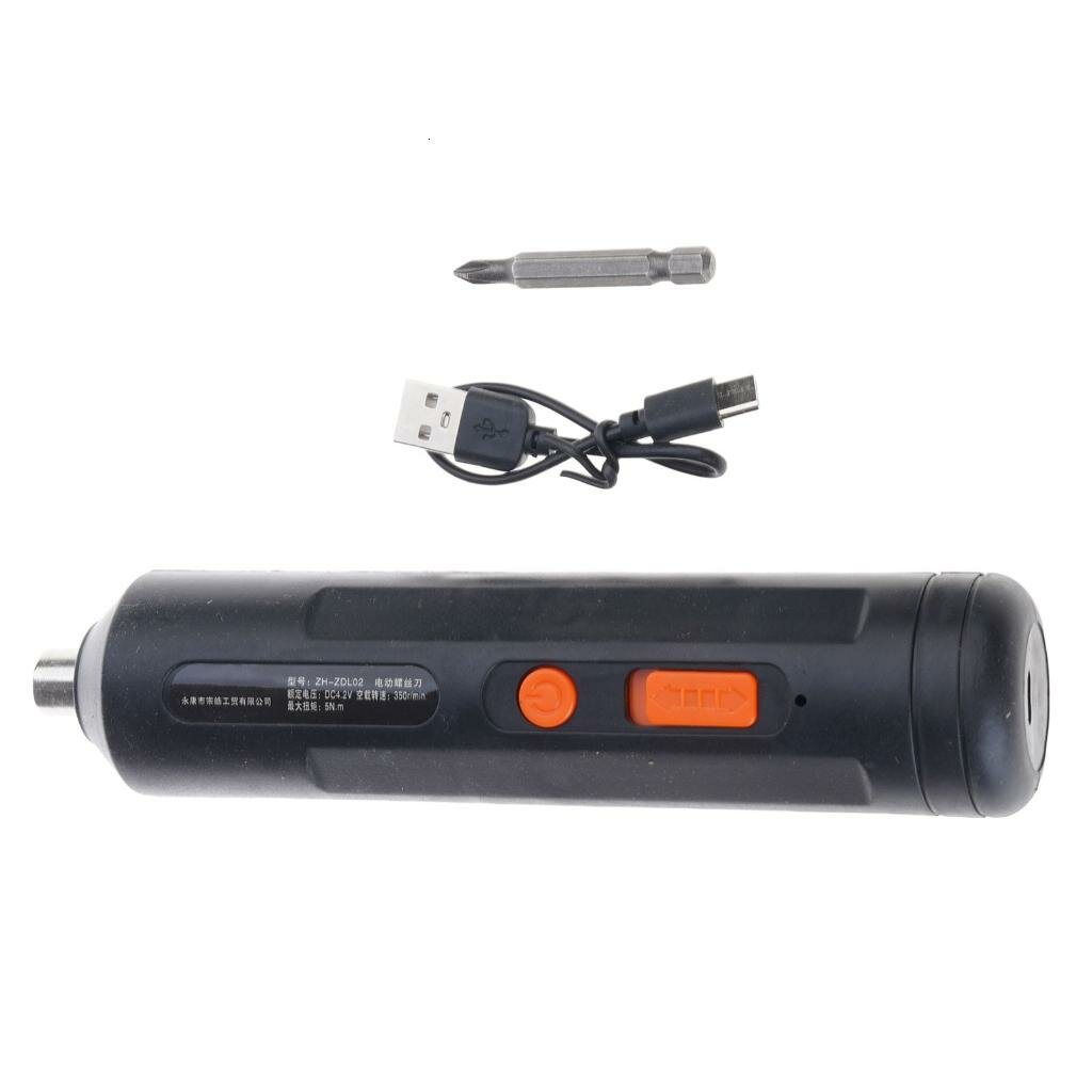 Электроотвертка с набором бит, 1 шт.