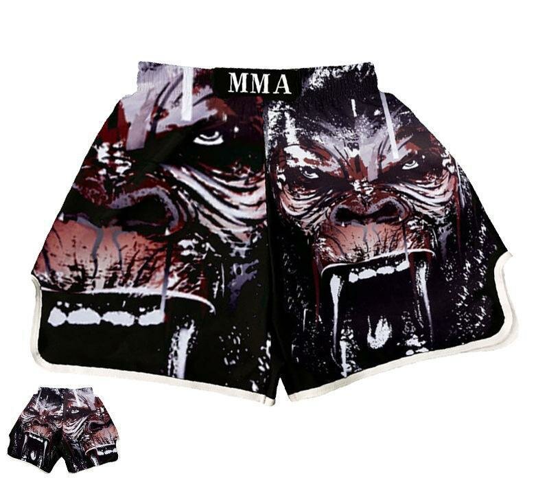 Тренировочный костюм Venom UFC, мужская боксерская обтягивающая футболка с быстрой сушкой, шорты для муай-тай, короткий рукав, для тренировок в спортзале