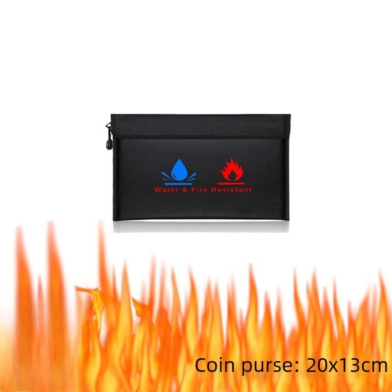 Огнестойкая сумка CHFENGASQ стекловолоконная 20*13 см 20 13CMblack