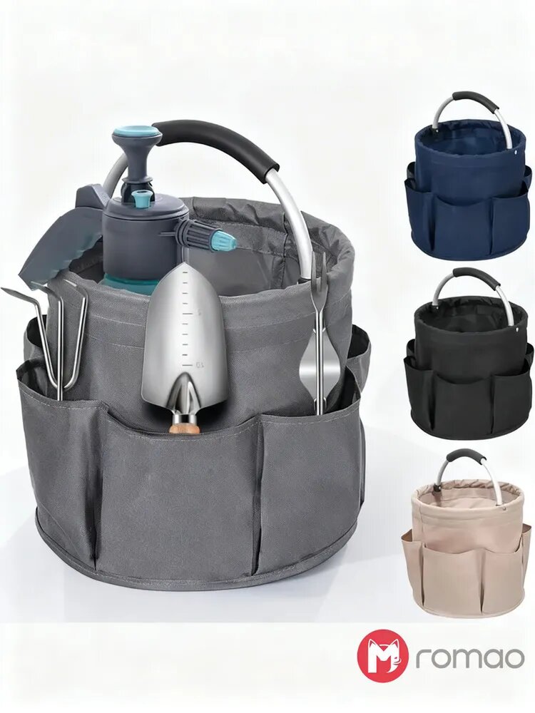 Складной садовый набор сумка из прочного оксфорда для инструментов, компактная переноска на дачу и балкон