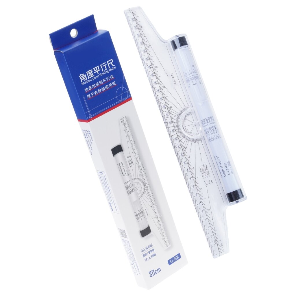 Многофункциональная Параллельная Линейка с Таблицей Формул Тригонометрических Функций для Художника Дизайнера Студента Архитектора Инженера