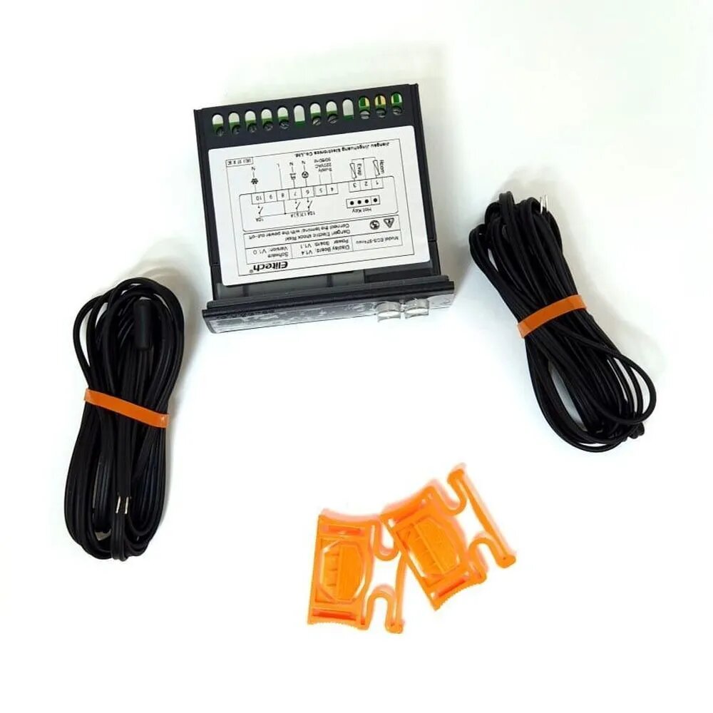 Контроллер Elitech ETC-974 для холодильного шкафа, пластик, оранжевый, 1 шт, 70х30х60 мм — фото 1