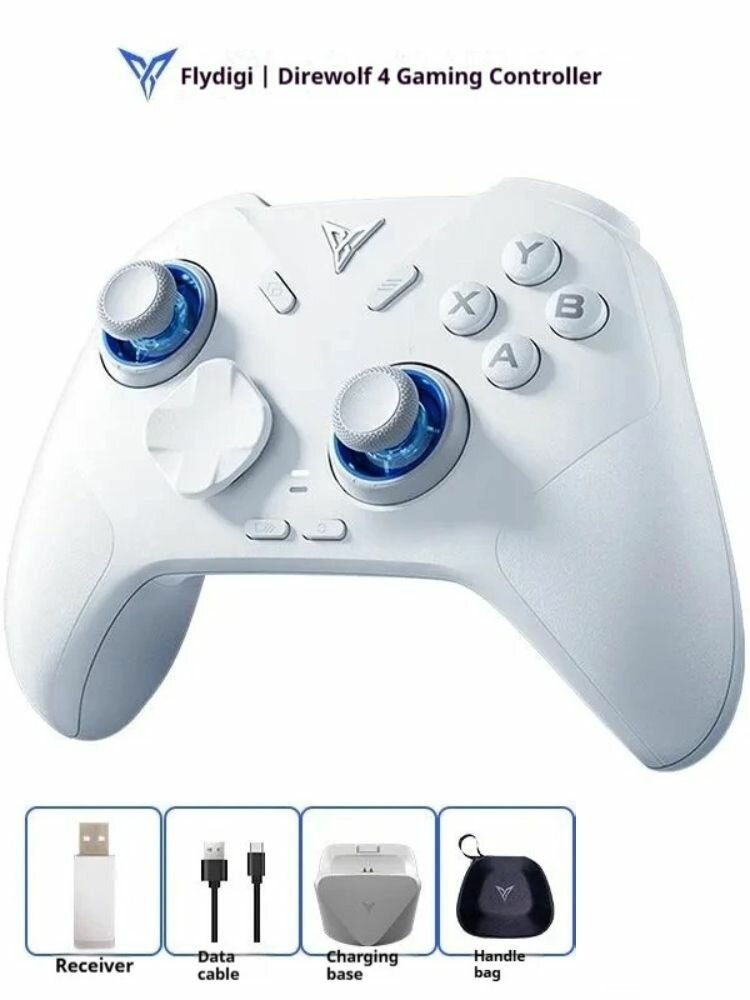 Flydigi Direwolf 4 Беспроводной геймпад Bluetooth для Windows Android IOS Switch 1/2, Подставка для консоли