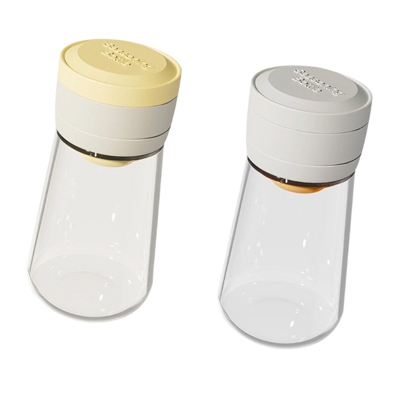 Стеклянный Дозатор Соли и Приправ двойного Назначения объемом 220 мл с Точным Измерением Влагостойкого Контейнера Для Приправ