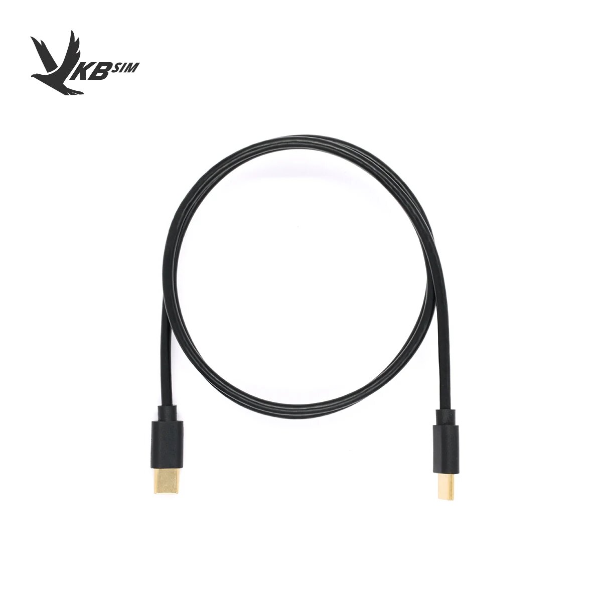 VKBsim USB Type-C - Type-C кабель 80 см, черный