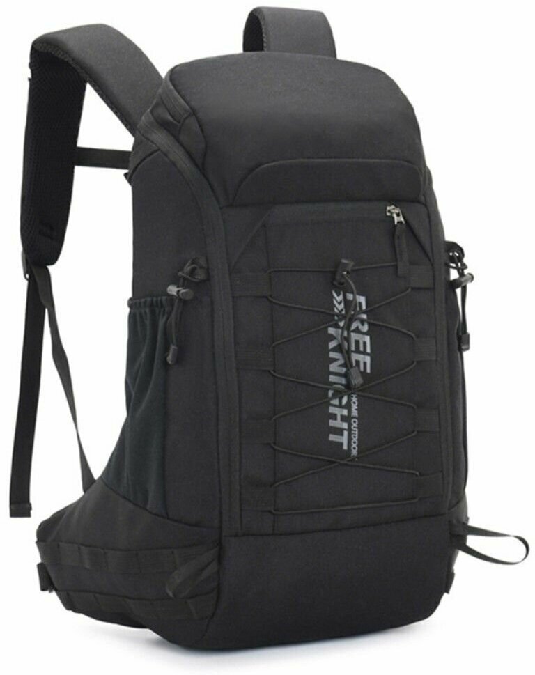 Рюкзак FREE KNIGHT FK0398 40л, с дождевиком, для спорта, путешествий, кемпинга - черный