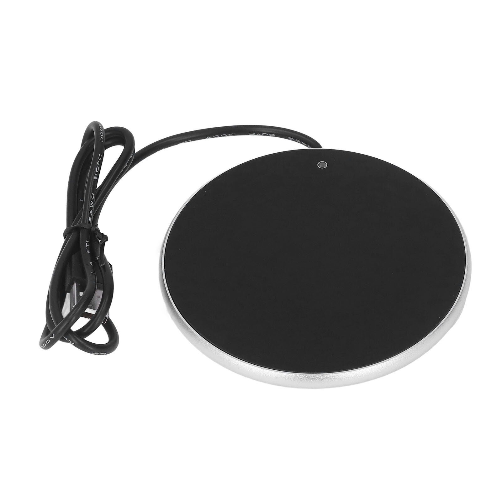 Подогреватель для кофейных кружек с постоянной температурой 55°C, компактный, умный, с USB-подключением, для дома, офиса и путешествий, серебристый.