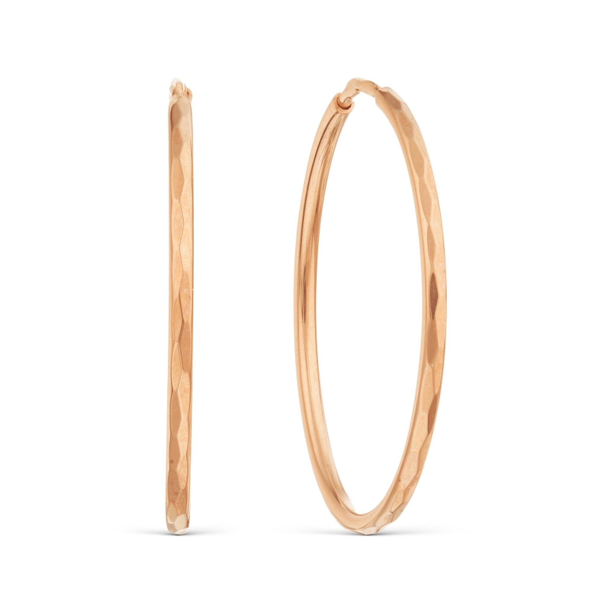 Серьги конго, красное золото, 585 проба