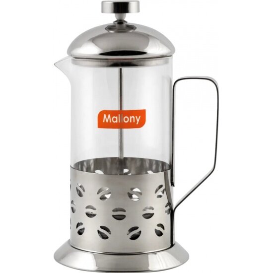 Чайник/кофейник (кофе-пресс) Mallony "Caffè" B535-350ML (сталь)
