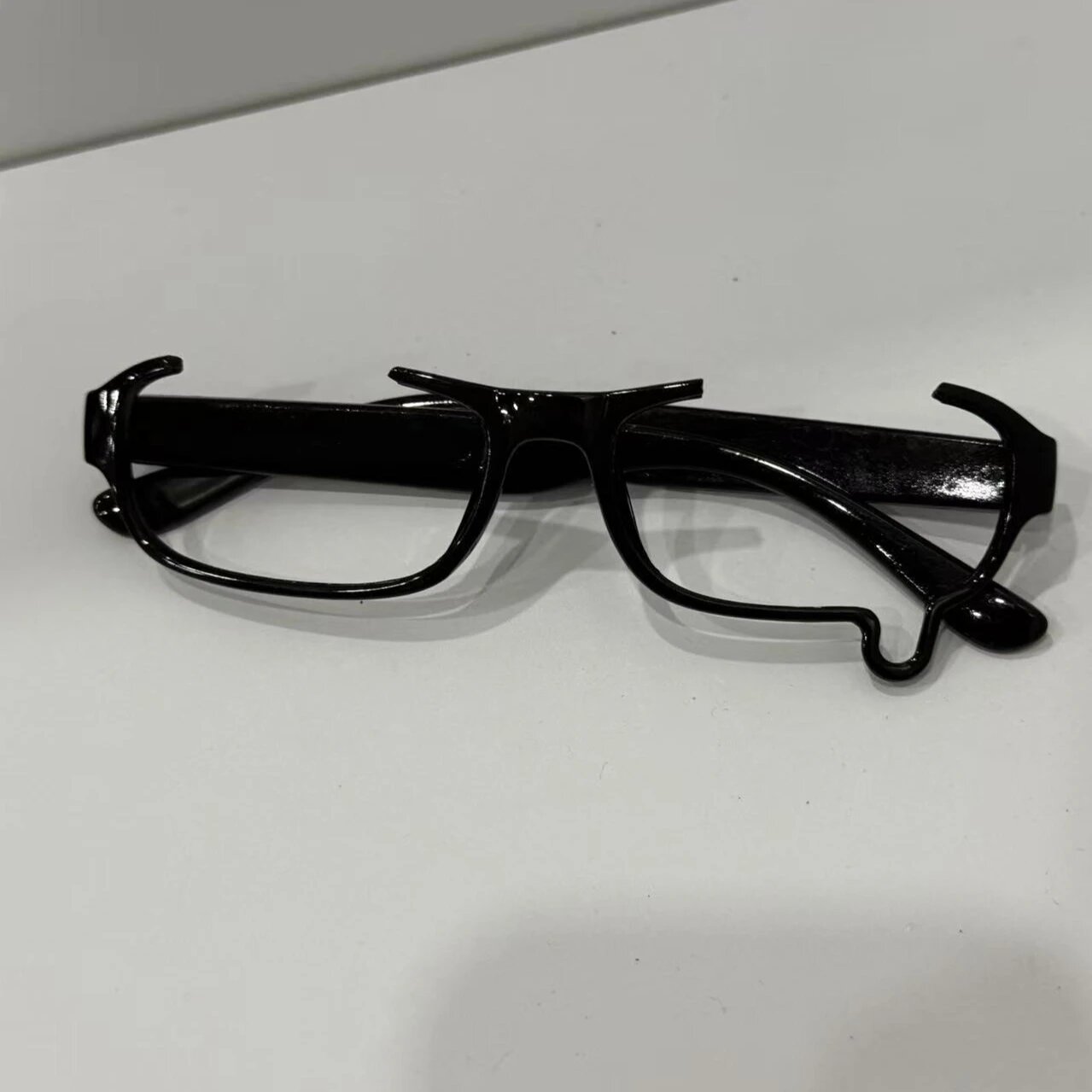 MOONBIFFY Аниме очки-капли Black half frame