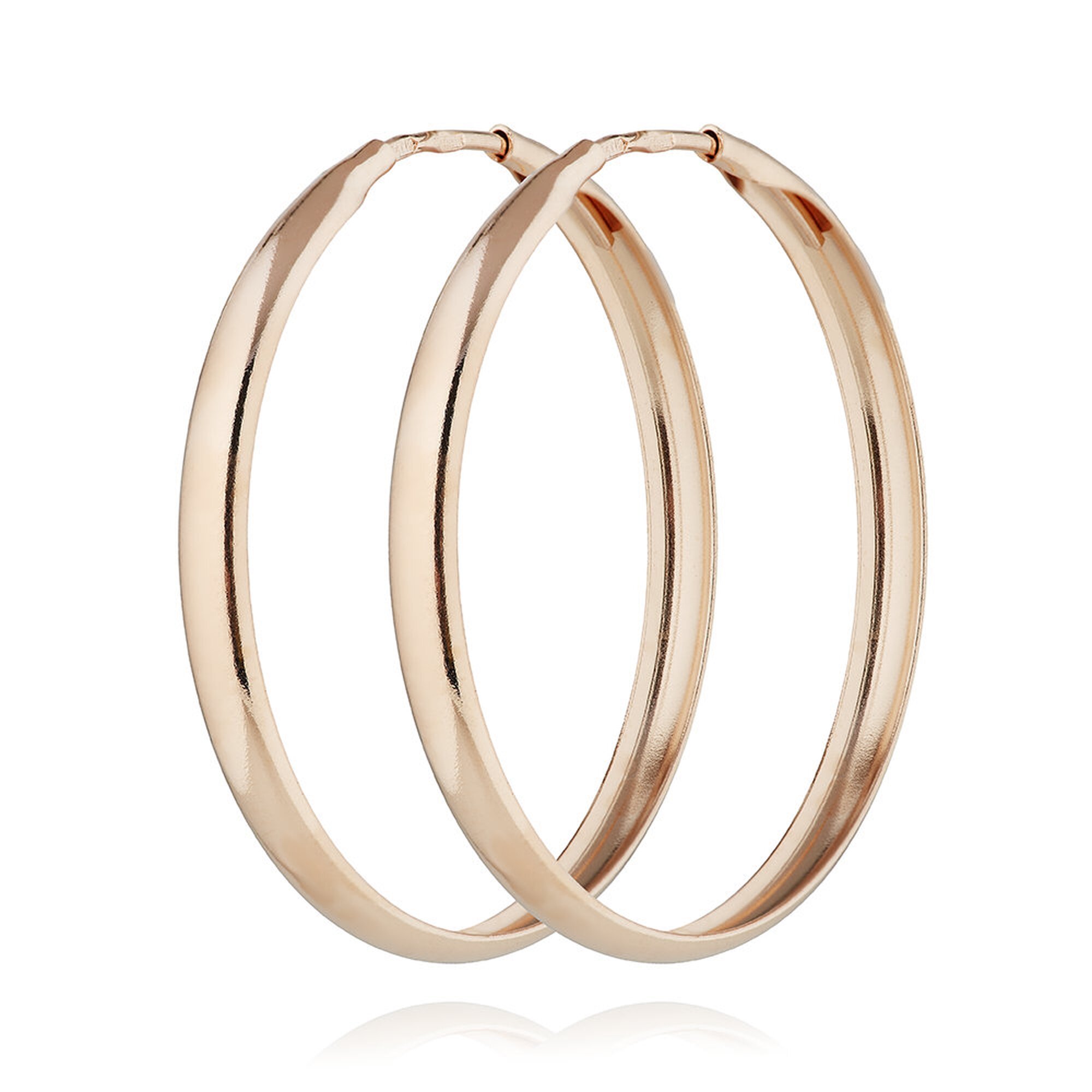 Серьги конго, красное золото, 585 проба