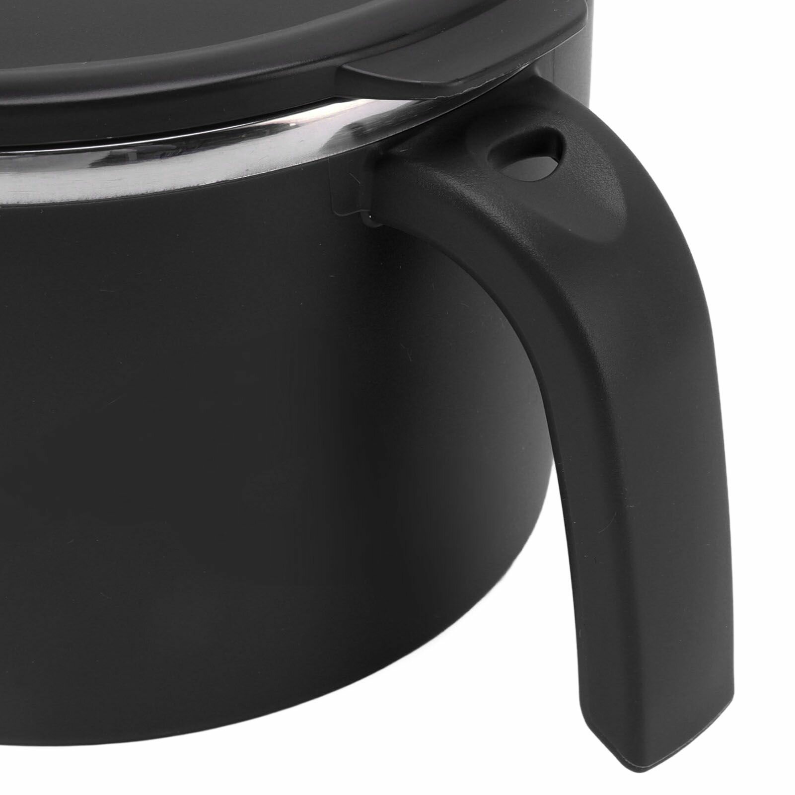 Чаша для лапши быстрого приготовления из нержавеющей стали, уплотнительная сливная кружка для супа с крышкой, держатель для телефона для общежития, офиса, 1300 мл, большая емкость, черный