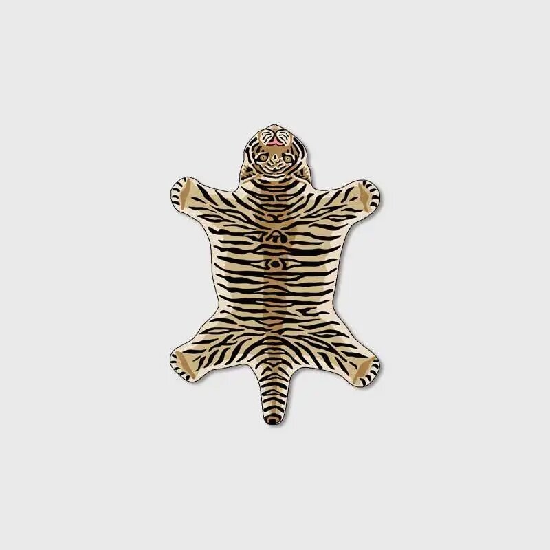 Ковер с принтом тигра из мультфильма для гостиной, детская комната, спальня, напольные коврики, прикроватные коверы, противоскользящий коврик для прихожей, 2, 80x120cm