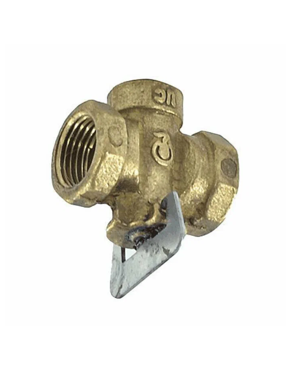 Кран конусный латунь газ 11б34бк Ду 20 Ру0,1 G3/4" ВР стандартопроходной Цветлит ZW30003