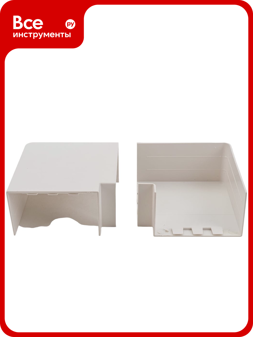 Поворот на 90 градусов Промрукав 100х60 2 шт PR08.2850, для соединения кабельных каналов одинакового