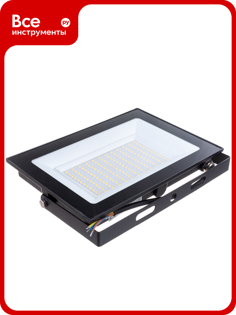 Светодиодный прожектор Uniel BLACK ULF-F21 с алюминиевым корпусом, монтажная скоба, естественный белый свет, защита