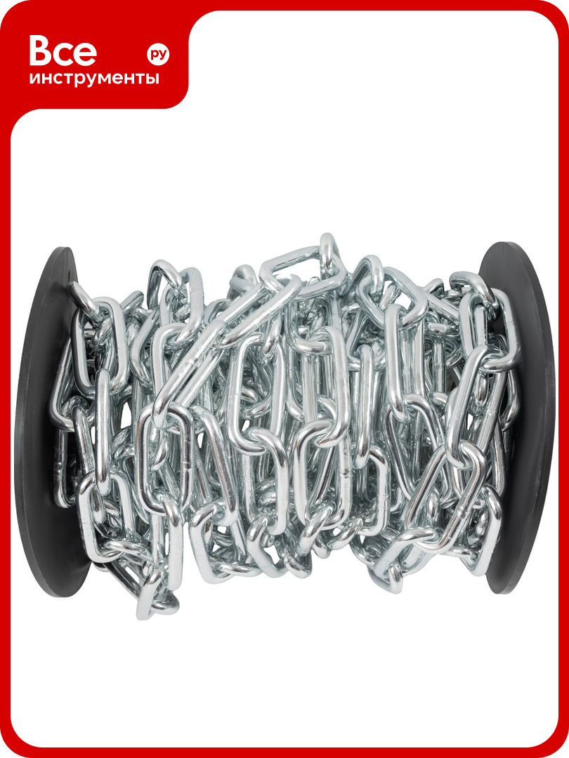 Сварная длиннозвенная цепь Gigant DIN 763 M8 10м 123923, 11 кг