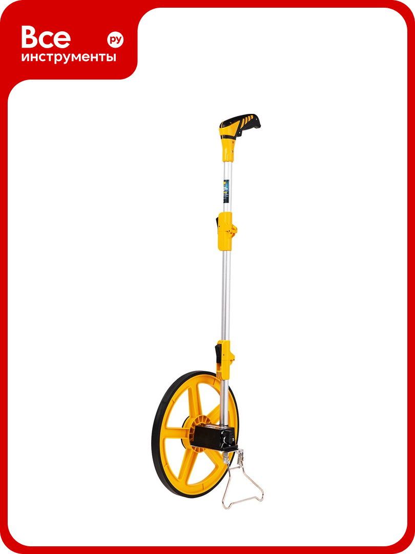 Измерительное колесо с механическим счетчиком DELI DL330112 300 мм, точность +/- 0.5, значение деления 0.1 мм, складная конструкция 104527