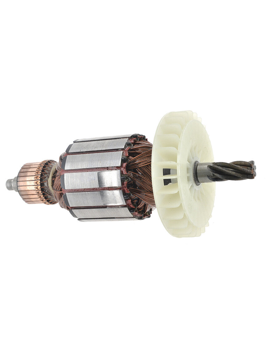 Ротор (Якорь) (L-172 мм, D-54 мм, 6 зубов, наклон вправо) для пилы торцовочной ЗУБР ЗПТ-255-1800 ЛМ2