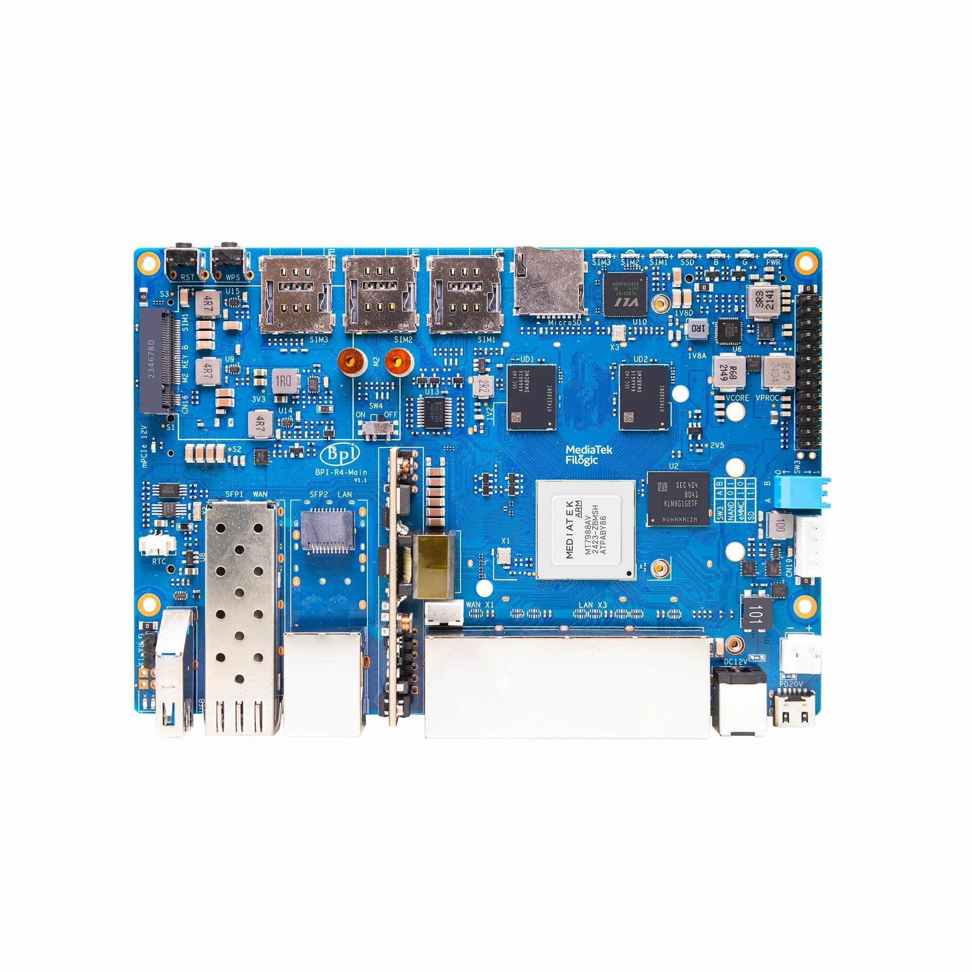 Banana Pi BPI-R4 Smart Router Board BPI-R4-4P