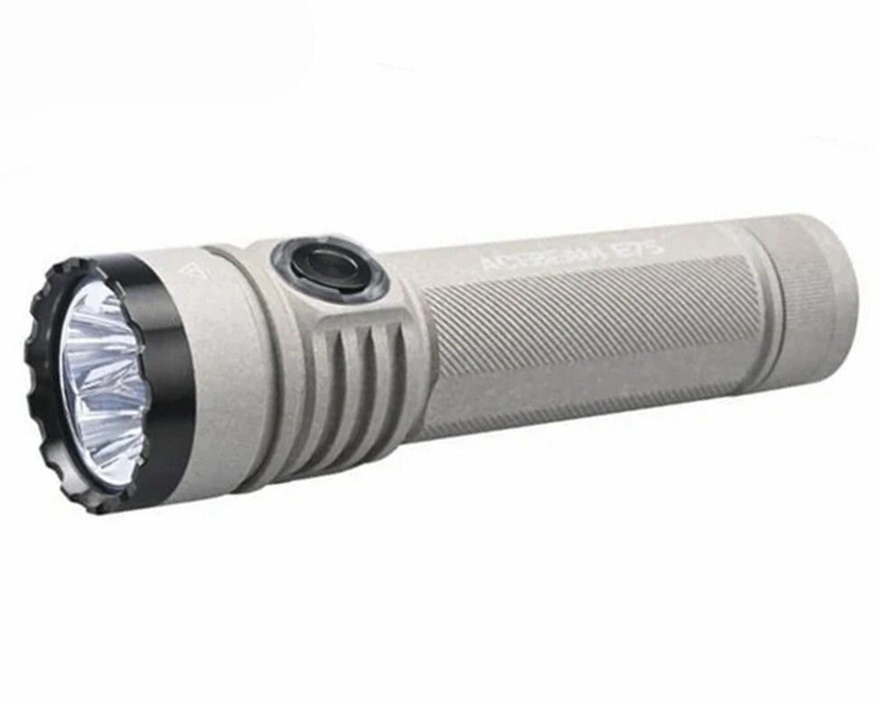 Фонарь Acebeam E75 Micro-Arc Oxidation (Neutral White) 210 метров, 3000 люмен (Комплект)