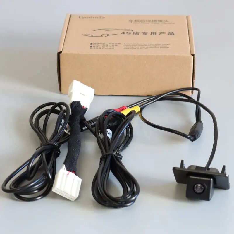 Для Mazda 3 Mazda3 Axela BM BN Sedan 2014 ~ 2018 Автомобильная камера заднего вида для OEM Оригинальный дисплей Совместимость Plug and Play, 6 В, a set