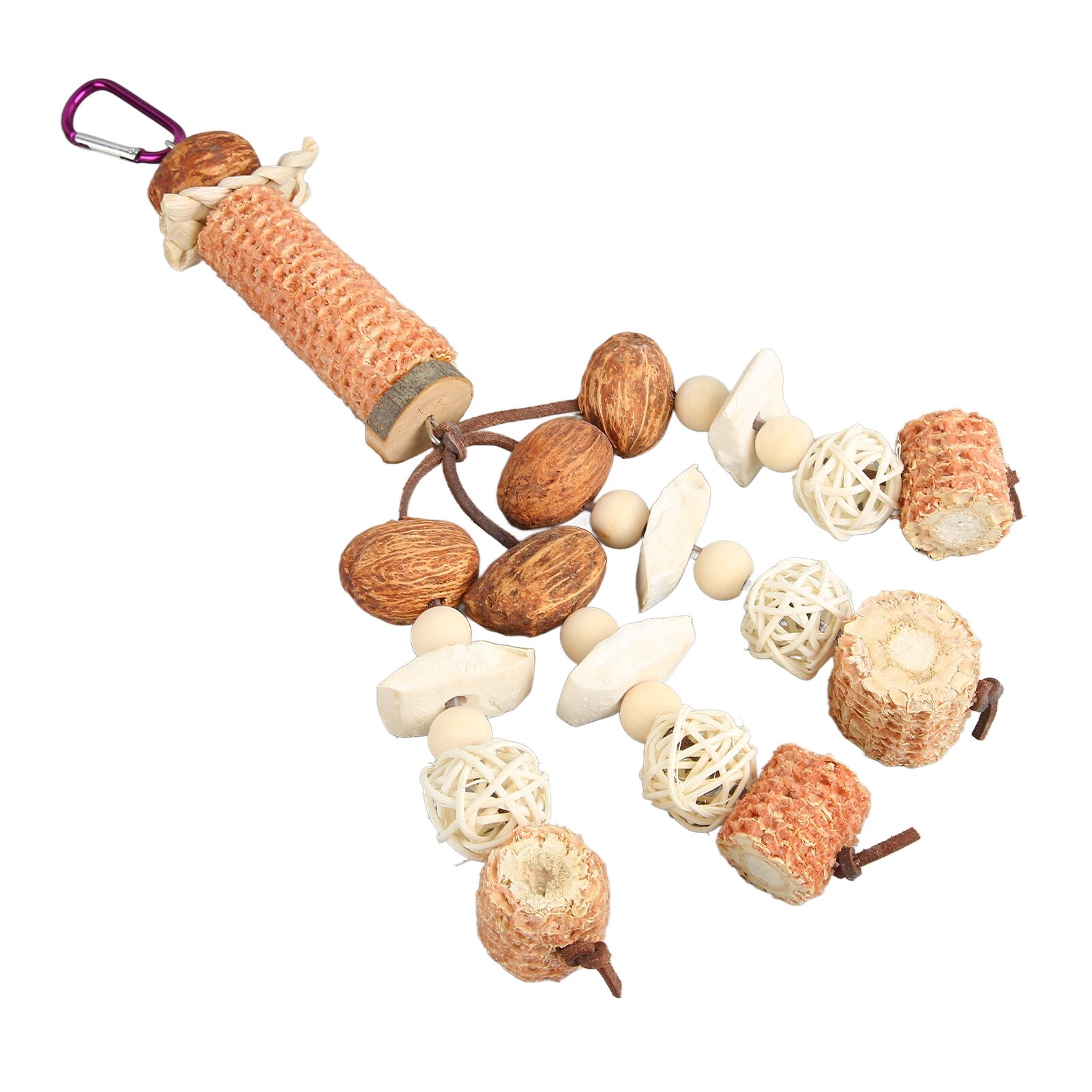 Попугай кукурузный початок жевательные игрушки кость каракатицы облегчение скуки попугай жевательная игрушка для попугаев Cockatiel Budgerigar модель мяча из ротанга