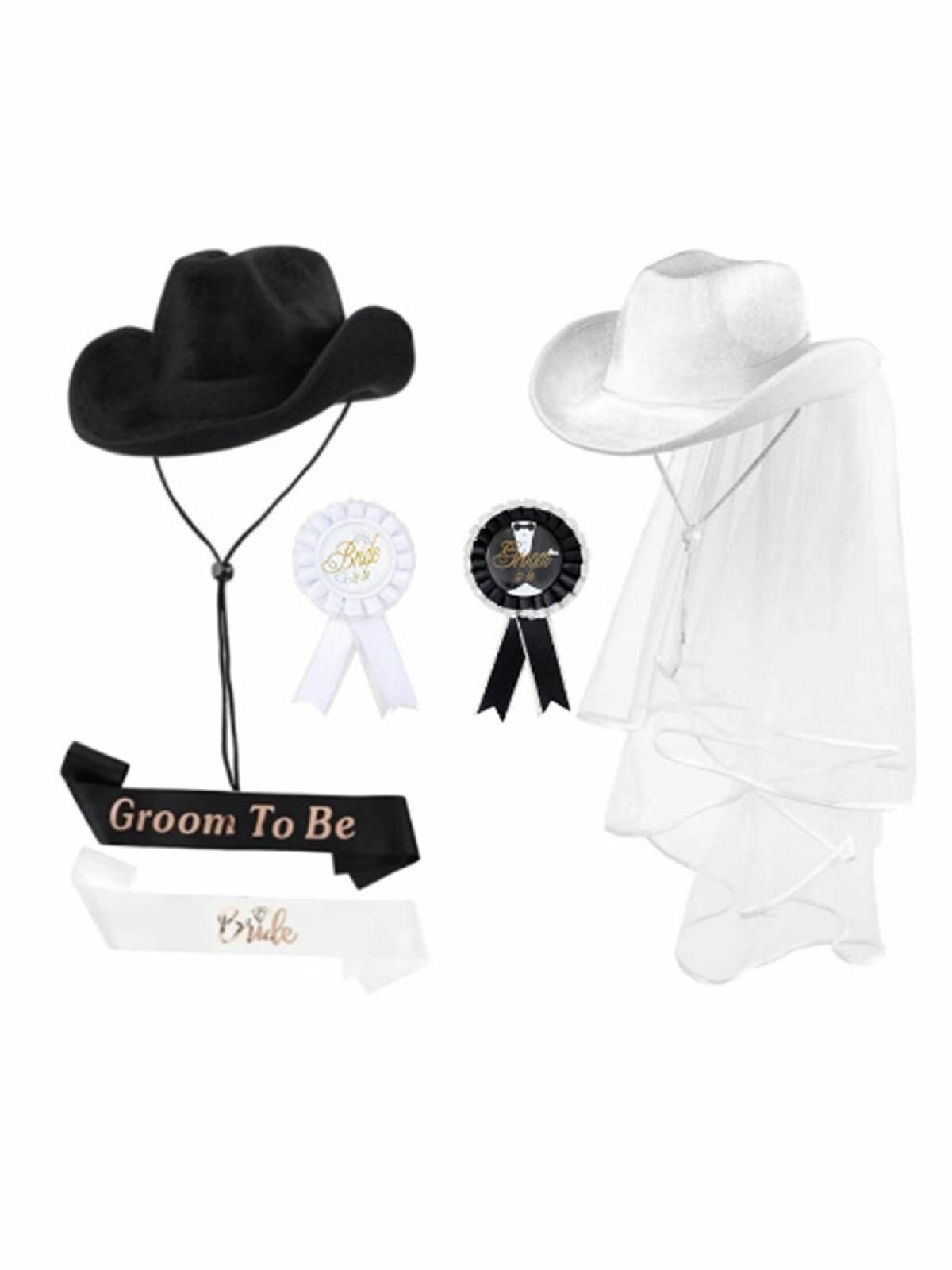 Набор аксессуаров для вечеринки невесты и жениха