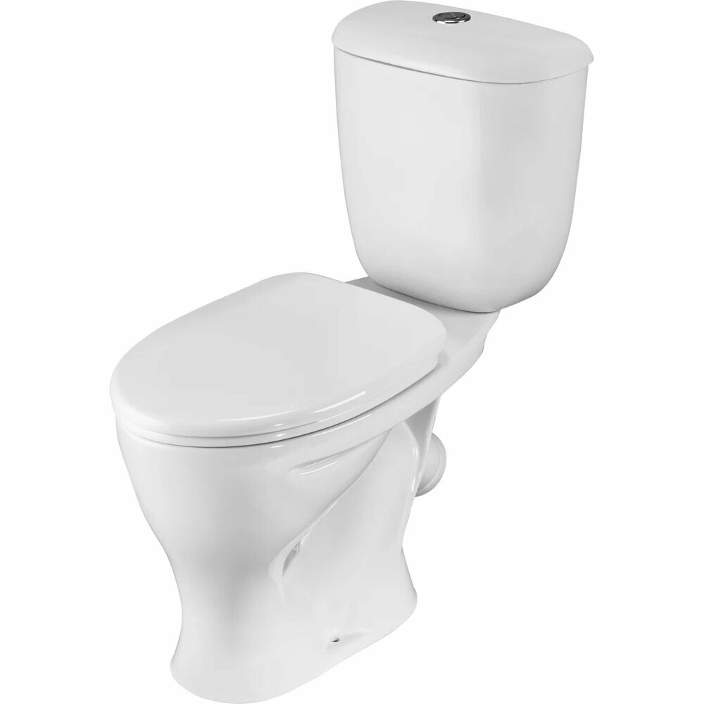 Унитаз-компакт Santeri Воротынский белый нижний подвод 1. P401.7. S00.00B. F 023-1629 1P4017S0000BF, облегчает работу