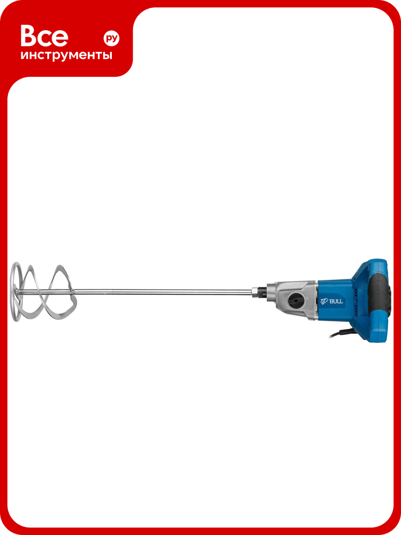 Строительный миксер BULL BM 1416 0319102, 140 мм, для размешивания красок