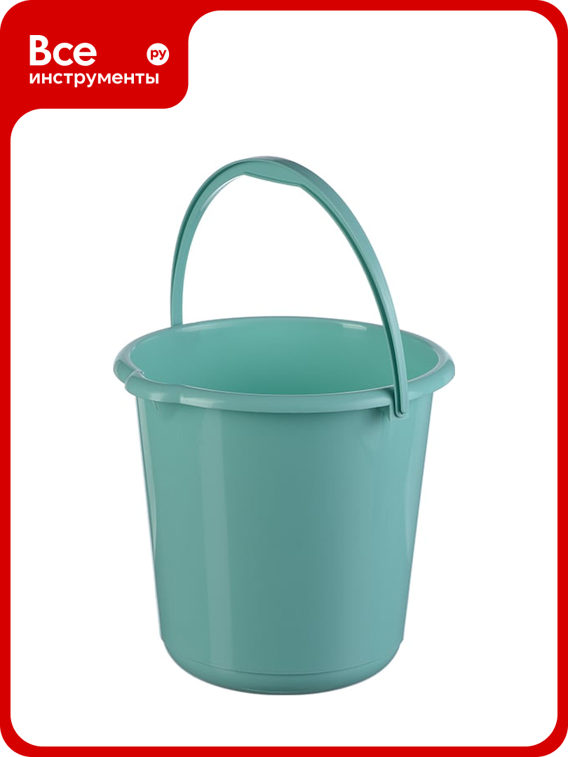 Ведро IDEA 10 л М аквамарин М 2430, для различных хозяйственных нужд