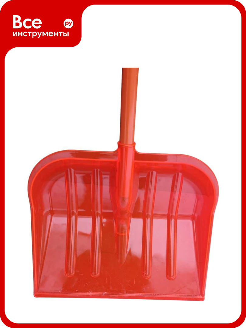 Ковш LWI поликарбонат Оригиналм оранжевый K4 475x400, для уборки тропинок и дорожек от снега, размер 475x400 мм