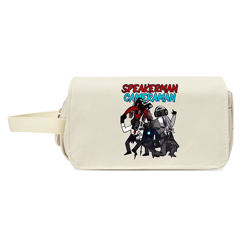 Пенал Skibidi, большая вместимость, белый