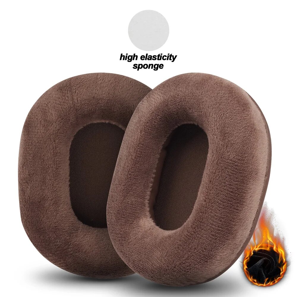 Кожаные амбушюры для наушников Audio-Technica OME OH MY EAR Brown Velvet