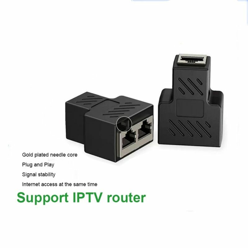 Сетевой кабель, удлинитель, разветвитель, удлинитель, сетевой кабель RJ45, порт Cat5, док-станция, сетевой кабель «папа — 2 гнезда»