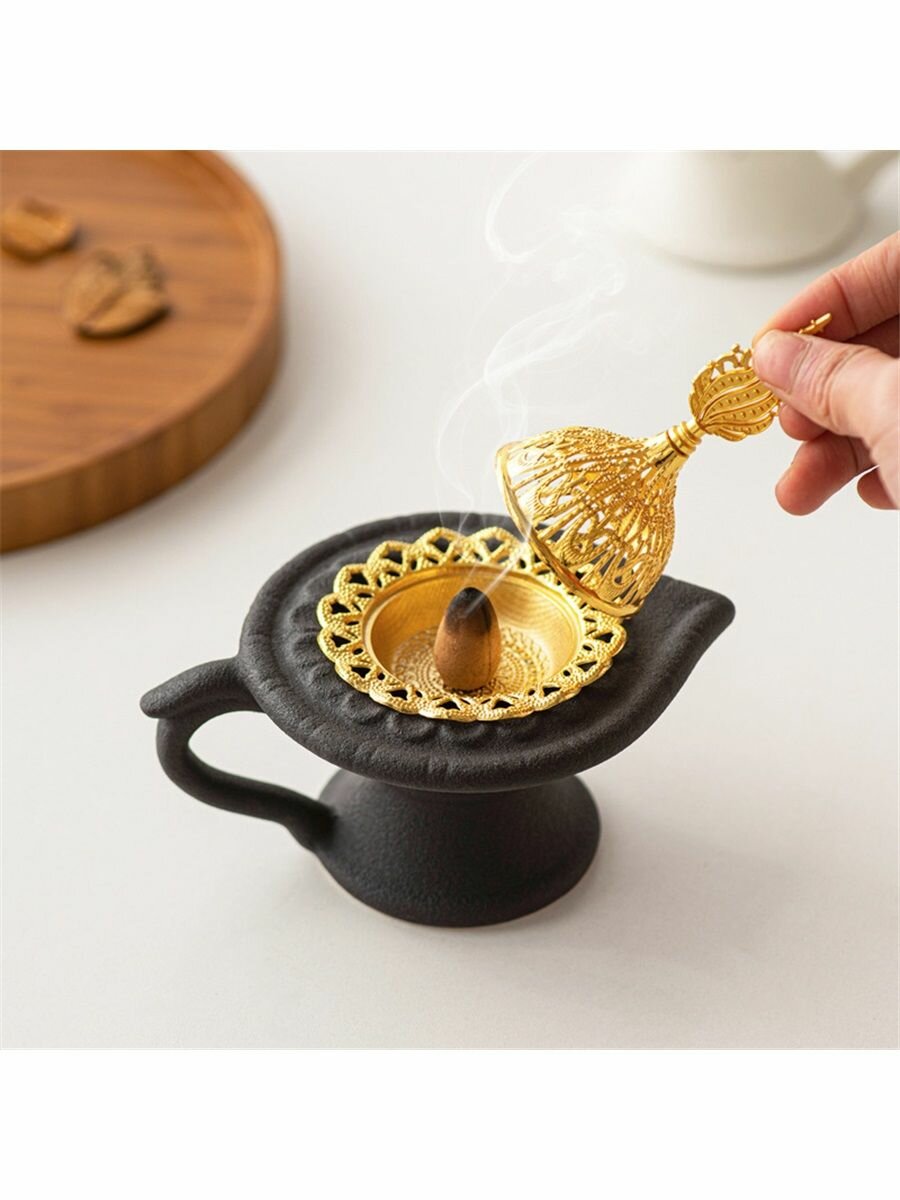 Кадильница для благовоний и ладана, бахурница для дома, подставка кадило для медитаций