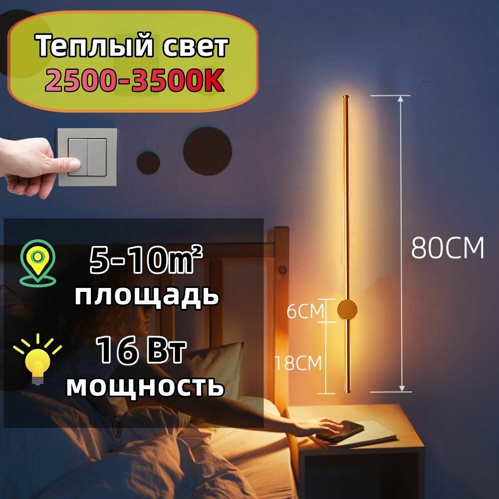 Настенный светильник H191-Long-80