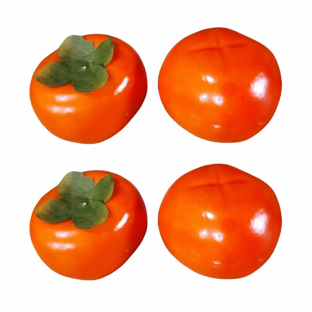 4 кусочка искусственной хурмы
