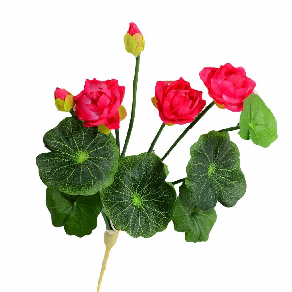 Букет для украшения из искусственного цветка лотоса-красная роза