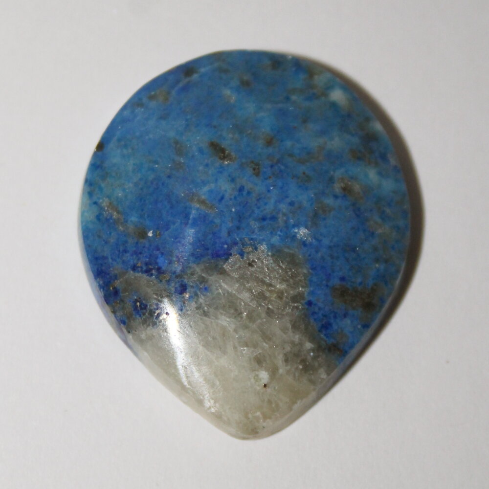 Лазурит кабошон, натуральный камень, 27х23х3 мм, Байкал, "True Stones"